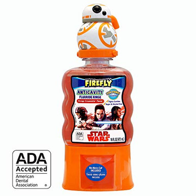 Firefly AntiCavity Mouth Rinse Star Wars BB8 16 Ounce Pack of 4 ...