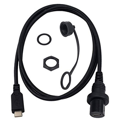 Duttek USB C Panel Flush Mount Cable USB Type C Extension USB Mount ...