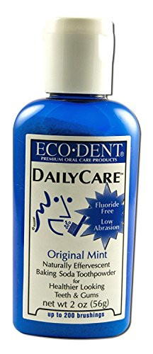 Eco-Dent Daily Care Baking Powder Toothpowder, Original Mint, 2 oz (56 ...