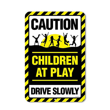 Honey Dew Gifts Caution Children at Play Warning Drive Slowly ...