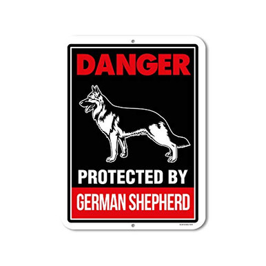 Honey Dew Gifts Beware of German Shepherd Signs Danger Protected by ...