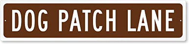 SmartSign Customize Your Own Brown Street Sign 18 x 4 Aluminum ...