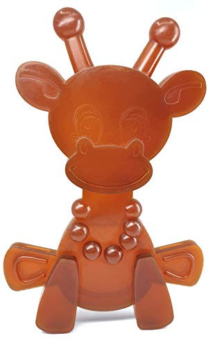 Amber Teething Toy Little Bamber is a Natural Amber and Rubber Giraffe ...