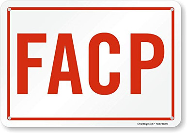 SmartSign "FACP" Sign | 7" x 10" Aluminum - Warehousesoverstock