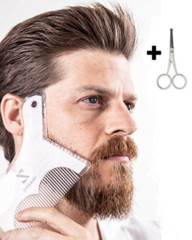 Sharpiz Beard Shaping Liner Stencil Tool | Transparent Shaper Template ...