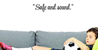 Design with Vinyl Top Selling Decals Safe and Sound Wall Art 6 x 20 ...