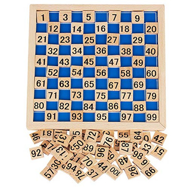 K Kwokker Hundred Board Montessori 1-100 Consecutive Numbers Counting ...