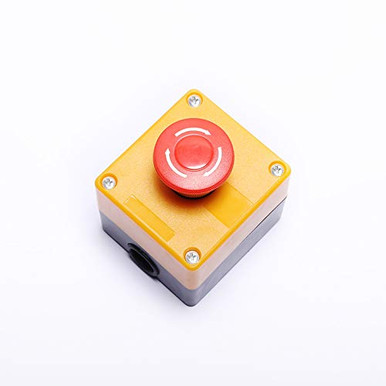 DEVMO Red Mushroom Emergency Stop Shut Off Push Button Switch NO NC ...