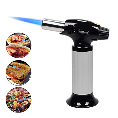 Butane Torch Kitchen Torch Refillable Cooking Blow Torch with Safety ...
