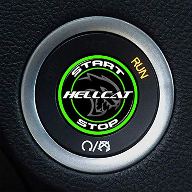 Moto Badge Hellcat Push Start Button Overlay for Dodge Challenger and ...