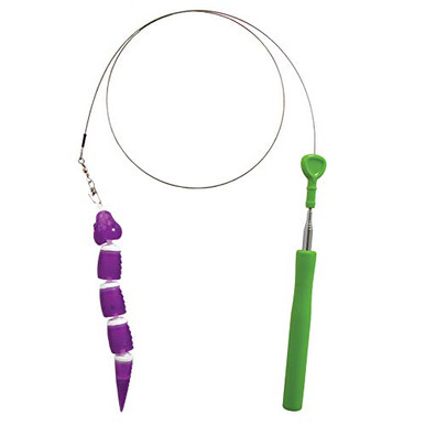 Jackson Galaxy Ground Wand With Worm Toy Color May Vary ...