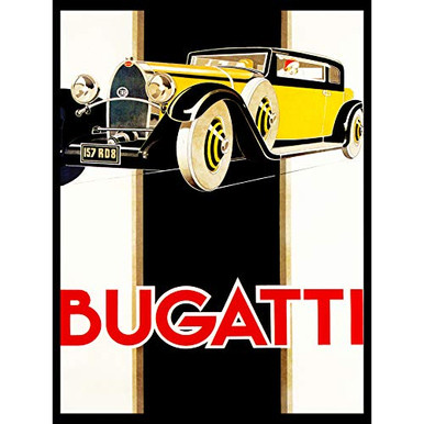 Wee Blue Coo Prints ADVERT CAR AUTOMOBILE CAR YELLOW ITALIAN CLASSIC ...