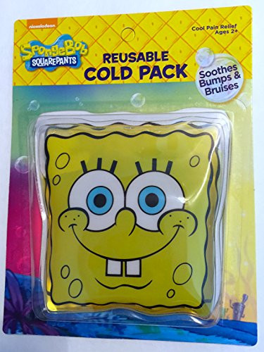 SpongeBob SquarePants Reusable Cold Pack Compress Smoothes Bumps and ...