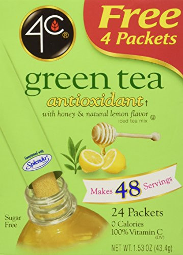 4C Totally Light Tea 2 Go Green Tea Ice Tea Mix Sugar Free 20Count ...