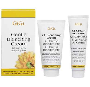 GiGi Gentle Hair Bleaching Cream to Lighten Face Arm and Leg Hair ...