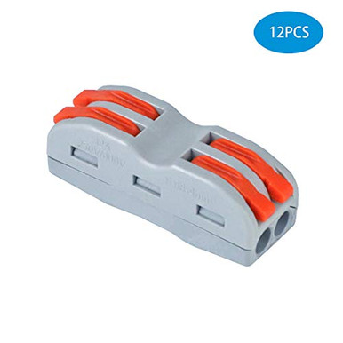 Quick Compact Splice Wire Conductors Cable Clamp Terminal Block Spring ...