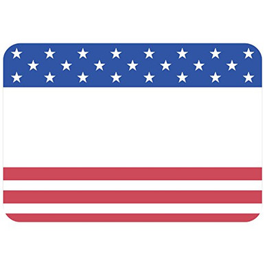 Avery Premium American Flag Name Tags No Lift No Curl 36 Handwriteable ...