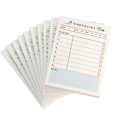Small to Do List Sticky Notes and Planner with Checklist Sticky Notes ...