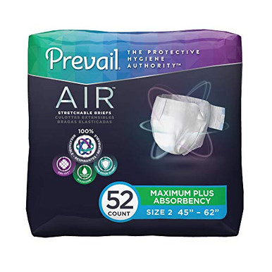 Prevail Air Maximum Plus Absorbency Stretchable Incontinence ...