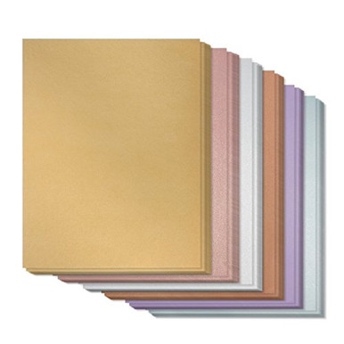 Assorted Metallic Paper - 96-Pack Shimmer Papers, Double Sided, Laser ...