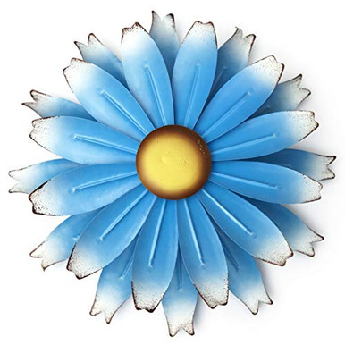 The Lakeside Collection Metal Flower Spinner for Walls Kinetic Floral ...