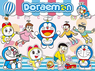 Doraemon Backdrops for Kids Happy Birthday Party Supplies Photography ...
