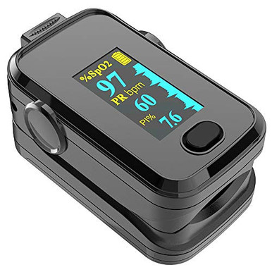 Finger Pulse Oximeter Fingertip Oximeter?Portable Blood Oxygen ...
