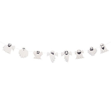 Tinksky Halloween Bunting Banners Cute Ghost Streamer Garland Flags ...