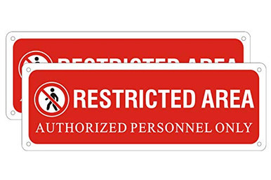 Restricted Area Authorized Personnel Only Sign Stop Do Not Enter ...