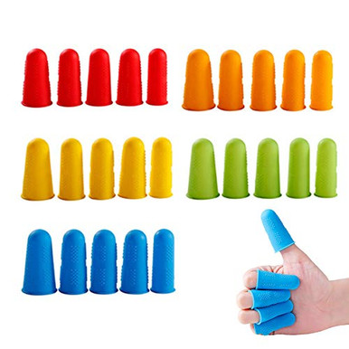 25 PCS Silicone Finger Protectors Used for Handling Cash Typing and ...