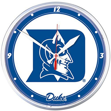 Duke Blue Devils Logo Round 12 inch Wall Clock - Warehousesoverstock
