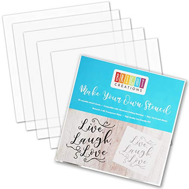 Blank Stencil Mylar Template Sheets 12 x 12 in 4 mm 30 Pack ...