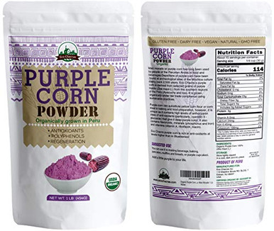 Organic Purple Corn Powder flour from Peru Maiz Morado 1 Lb ...