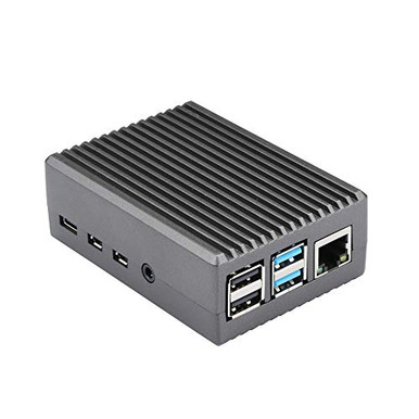 Raspberry Pi 4 Aluminum Case RPI 4B Shell Metal Box Grey Enclosure for ...