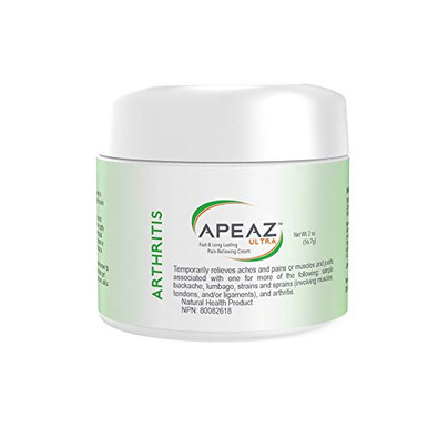 Apeaz® Arthritis Pain Relief Topical Cream 2oz jar with Menthol MSM ...