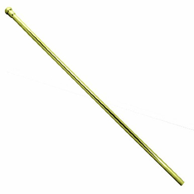 Westbrass 3/8" x 20" Annealed Brass Bullnose Faucet Riser, Polished ...