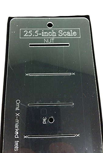 255inch Fretting Scale Marking Template for Guitars LasercutAcrylic ...