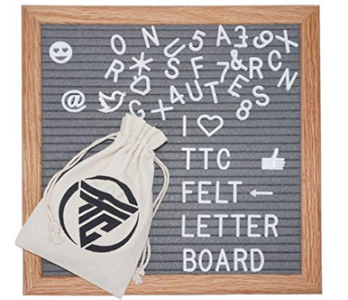 Felt Letter Board with Wooden Stand. Message Board That Includes 335 ...