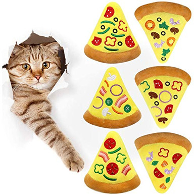 CiyvoLyeen Pizza Catnip Toy Pizza Cat Toys Cute Kitten Cat Toys ...