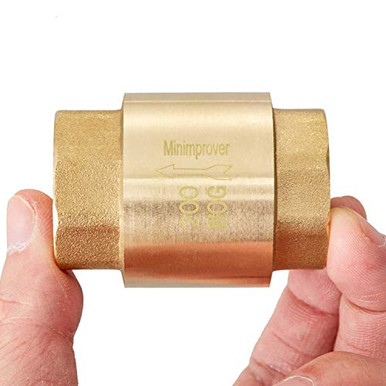 Minimprover Heavy Duty Brass 3/4" NPT Female Backflow Preventer, Check ...