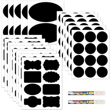 146Pcs Premium Chalkboard Labels with Erasable Chalk Marker Labels ...