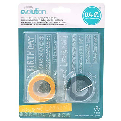 We R Memory Keepers 0633356607380 Label Embossing Folder ...
