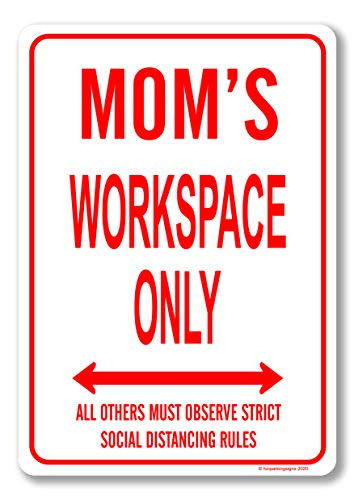 Novelty Social Distancing Desk Signs Fun for The Office MOM ...