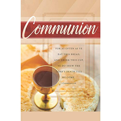 Bulletin Communion General Worship For As Often KJV Scripture Package ...