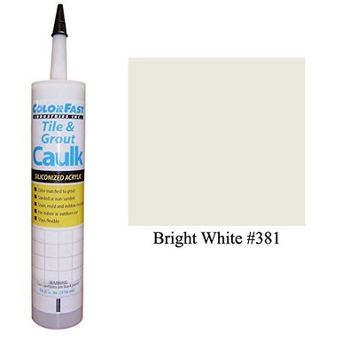 Color Fast Caulk Matched to Custom Building Products Bright White ...