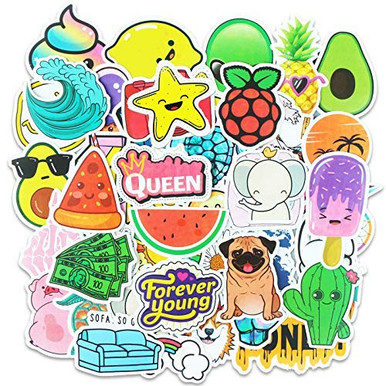 YAMIOW Cute Ins Waterproof Vinyl Stickers for Water Bottle Computer ...
