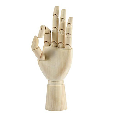 CM 7 Wooden Articulated Figure Manikin Hand Artist Drawing Hand Model ...