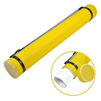 DEWEL Document Poster Tube with Clear ID Card Cap Water and Light ...