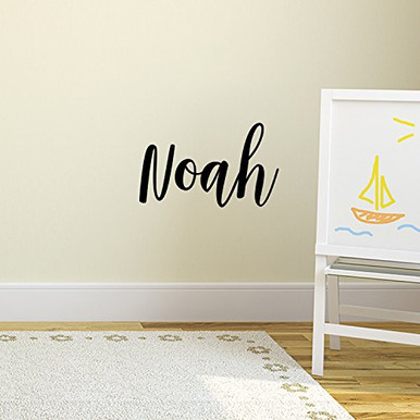 Vinyl Wall Art Decal Boys Name NOAH Text Name 12 x 23 Little Boys ...