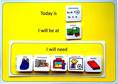 A4 Plastic Visual ASD Day Planner (Picture Communication Symbols ...